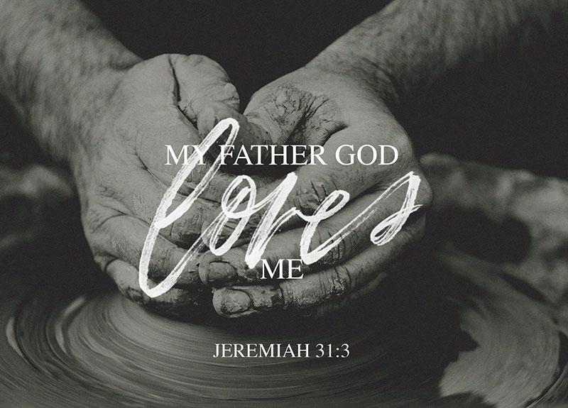 Photo Postcard - My Father God Loves Me | Freedom In Christ Ministries